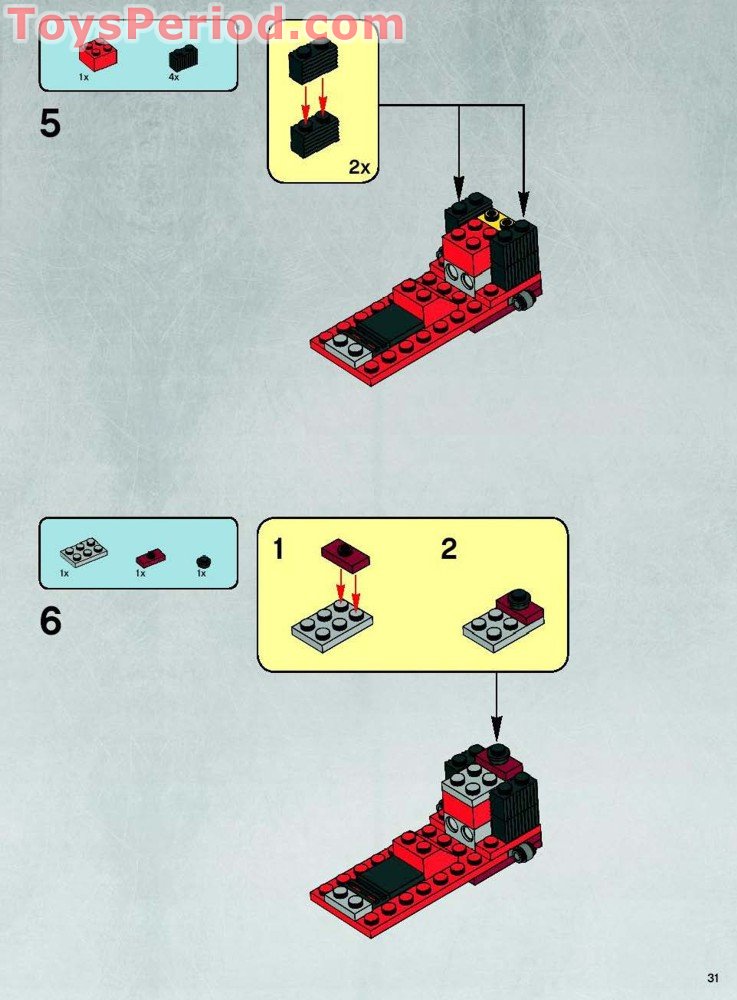 LEGO 7665 Republic Cruiser (Limited Edition - with R2-R7) Instructions ...