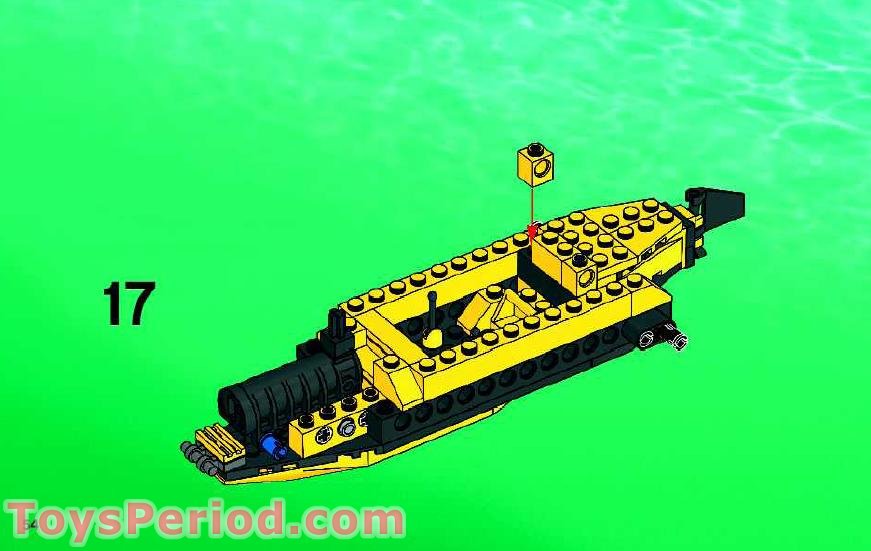 LEGO 7773 Tiger Shark Attack Instructions and Parts List