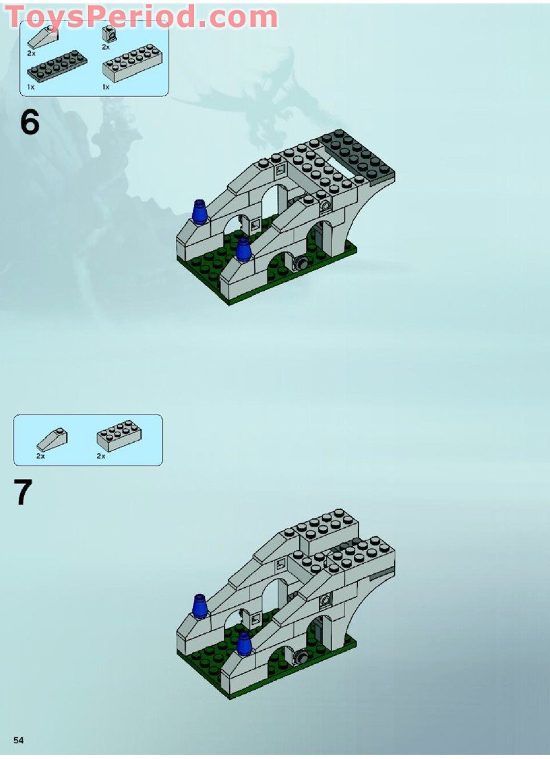 LEGO 7079 Drawbridge Defense Instructions and Parts List