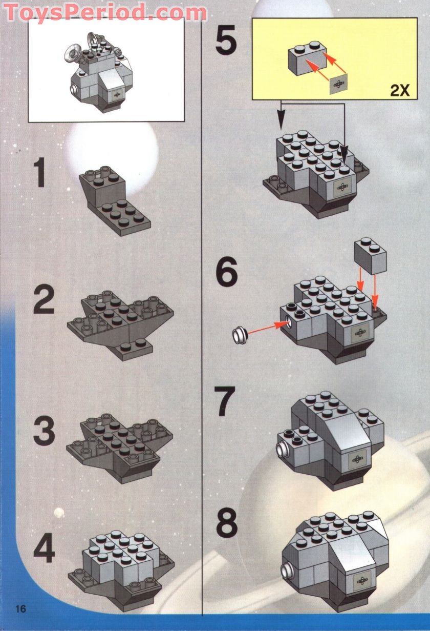 LEGO 7468 Saturn V Moon Mission Instructions and Parts List