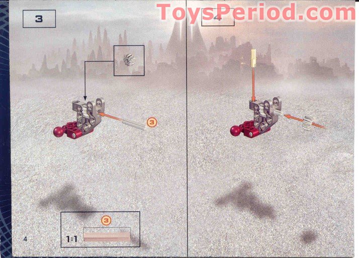 LEGO 8614-1 Vahki Nuurakh Instructions and Parts List