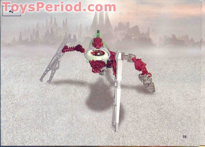 LEGO 8614-1 Vahki Nuurakh Instructions and Parts List