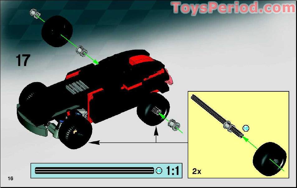 LEGO 8669 Fire Spinner 360 Instructions and Parts List
