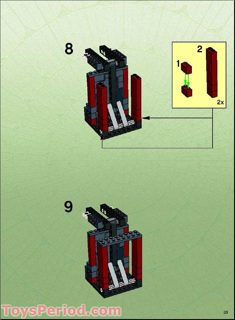 LEGO 8759 Battle of Metru Nui Instructions and Parts List