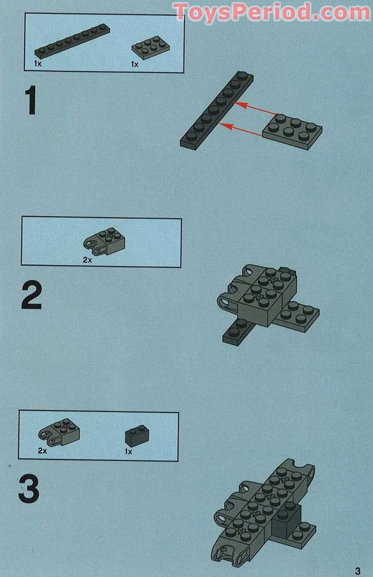 LEGO 8105 Iron Condor Instructions and Parts List