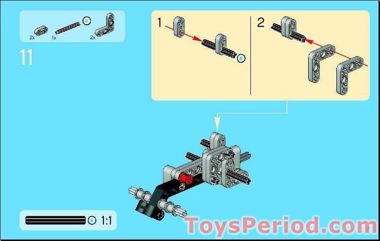 LEGO 8281 Mini Tractor Instructions and Parts List