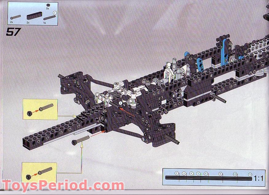 LEGO 8461 Williams F1 Team Racer Instructions and Parts List