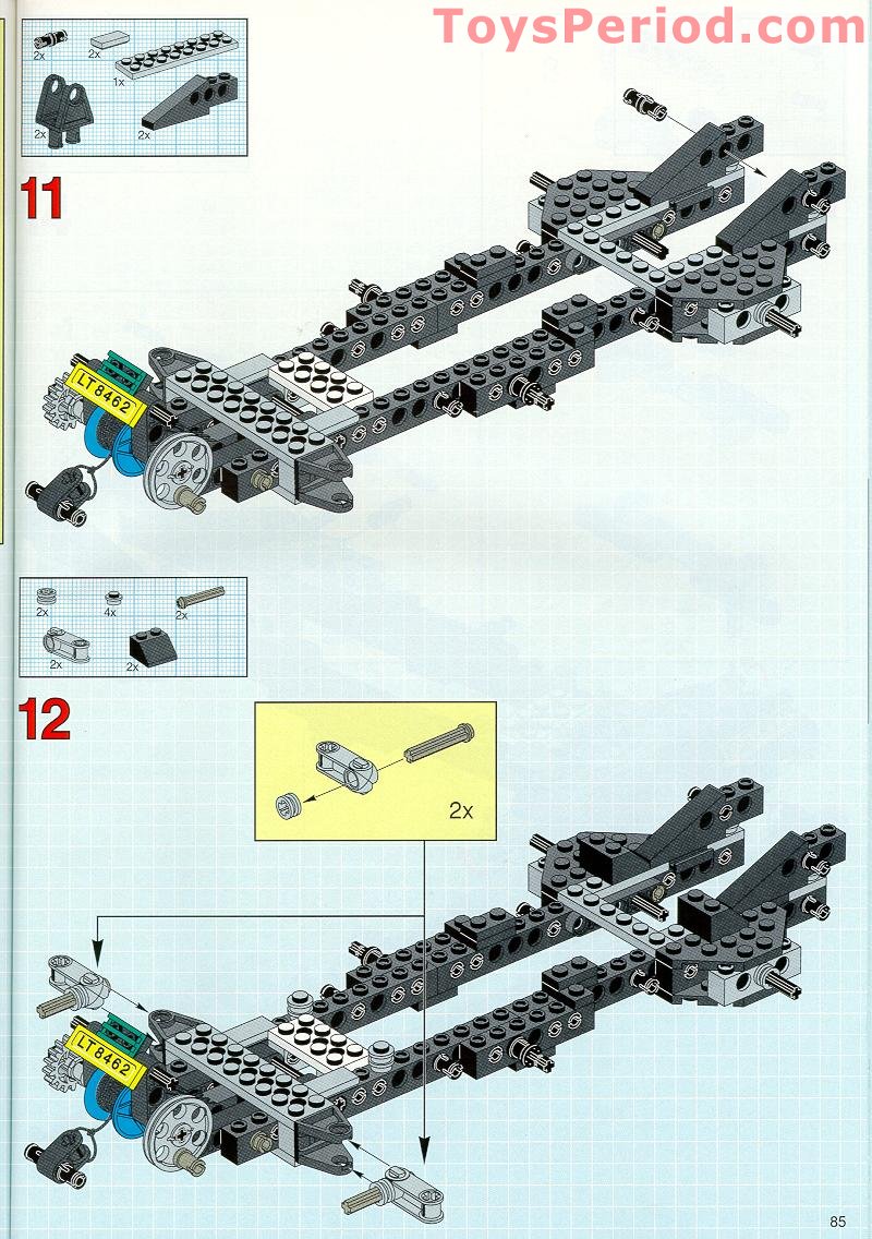 LEGO 8462 Tow Truck Instructions and Parts List