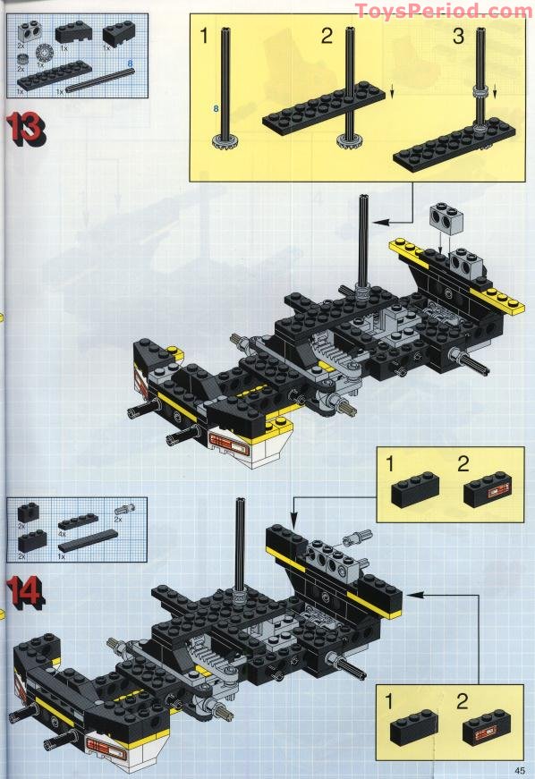LEGO 8286 3-in-1 Car Instructions and Parts List
