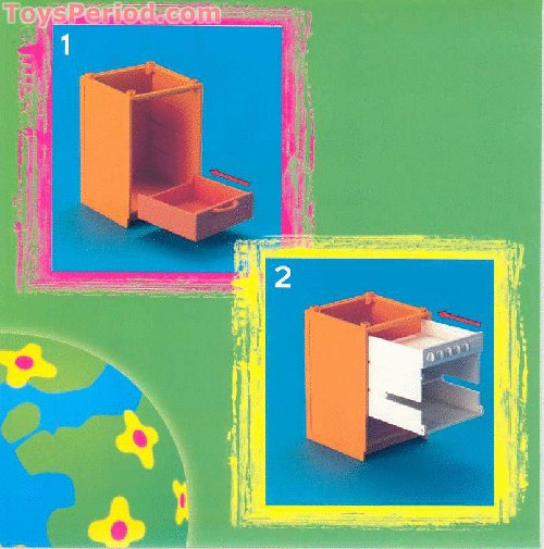 LEGO 3115 Kitchen Instructions and Parts List