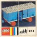 LEGO 124 Goods Wagon Instructions and Parts List