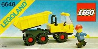LEGO 6648-2 Dump Truck Instructions and Parts List