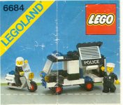 LEGO 6684 Police Patrol Squad Instructions and Parts List