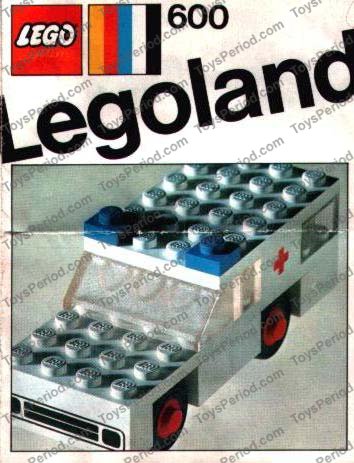 LEGO 600-1 Ambulance Instructions and Parts List