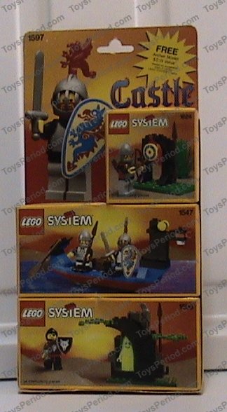 LEGO 1597 Castle 3-Pack Set Parts List