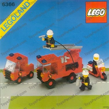 LEGO 6366 Fire and Rescue Squad Instructions and Parts List