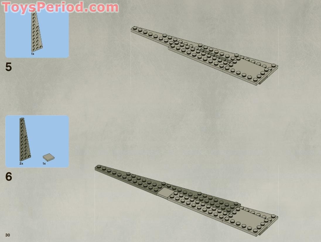 LEGO 7961 Darth Maul's Sith Infiltrator Instructions and Parts List