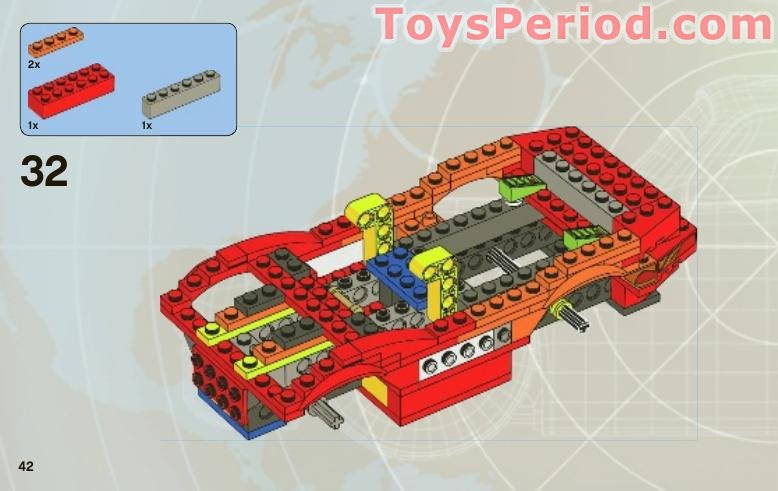 LEGO 8484 Ultimate Build Lightning McQueen Instructions and Parts List