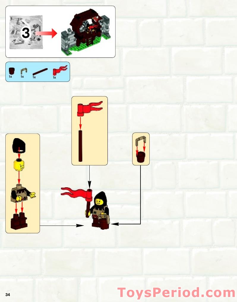 LEGO 10223 Kingdoms Joust Instructions and Parts List