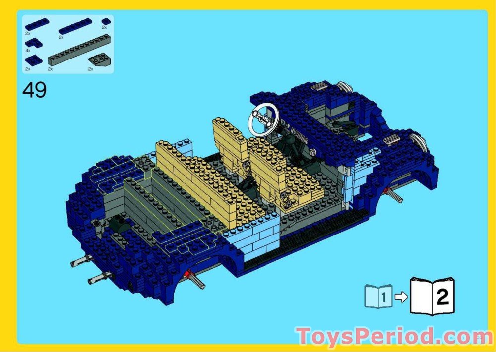 LEGO 10187 Volkswagen Beetle (VW Beetle) Instructions and Parts List