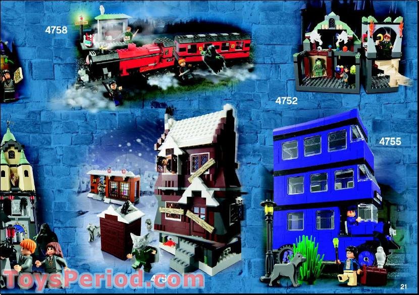 LEGO 4751 Harry and the Marauder's Map Instructions and Parts List