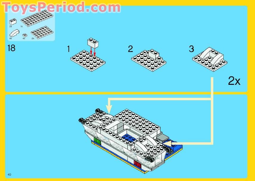LEGO 4997 Transport Ferry Instructions and Parts List