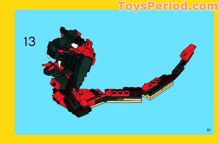 LEGO 4994 Fierce Creatures Instructions and Parts List