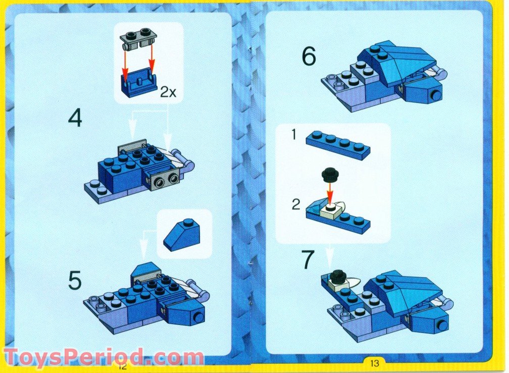 LEGO 4339 Aqua Pod Instructions and Parts List