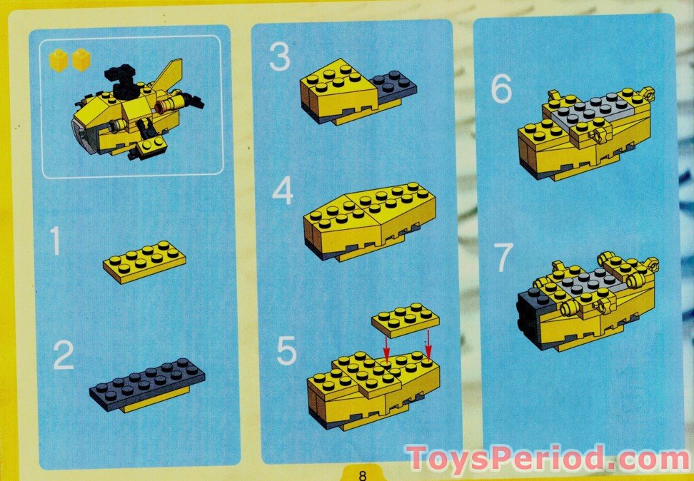 LEGO 4505 Sea Machines Instructions and Parts List