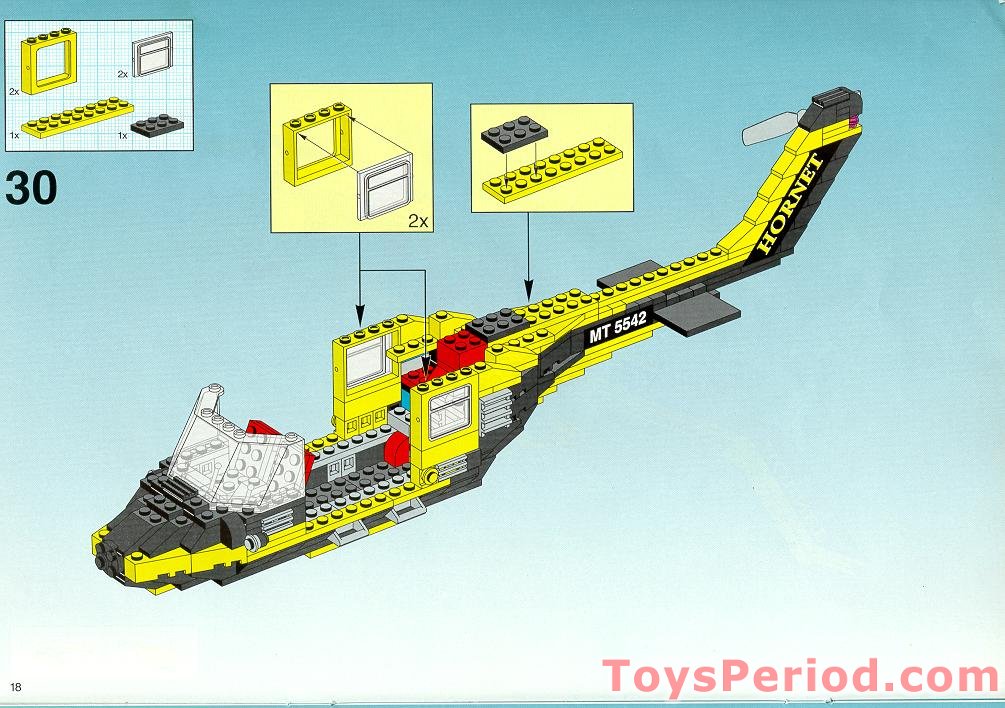 LEGO 5542 Black Thunder Instructions and Parts List