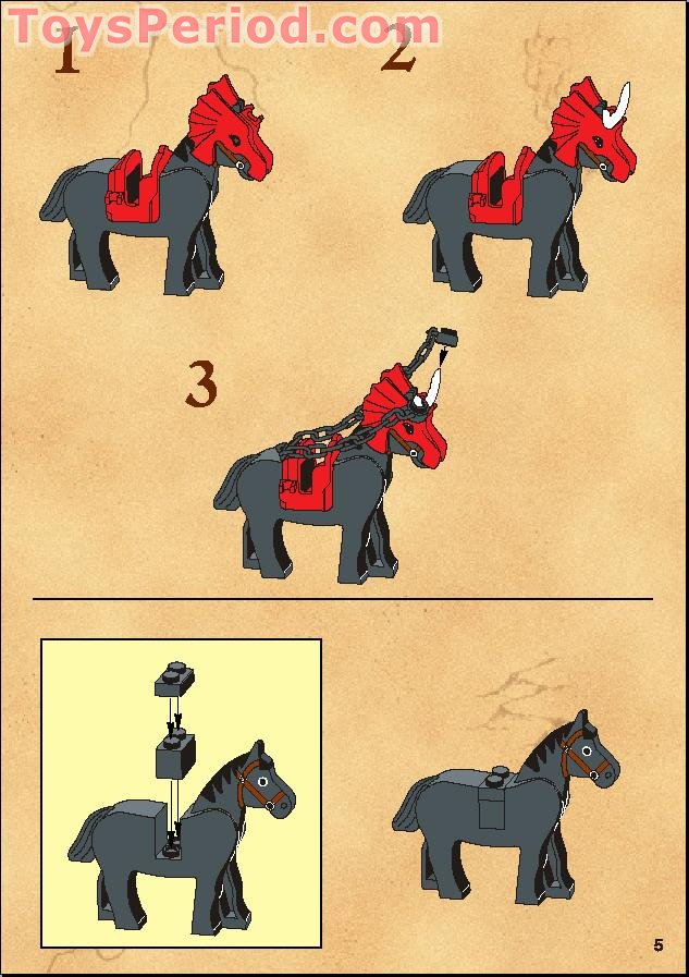 LEGO 6095 Royal Joust Instructions and Parts List