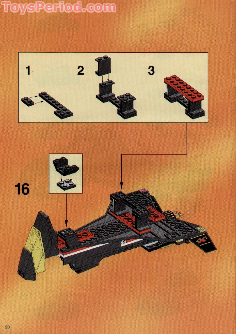 LEGO 6582 Daredevil Flight Squad Instructions and Parts List