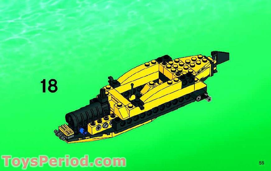 LEGO 7773 Tiger Shark Attack Instructions and Parts List
