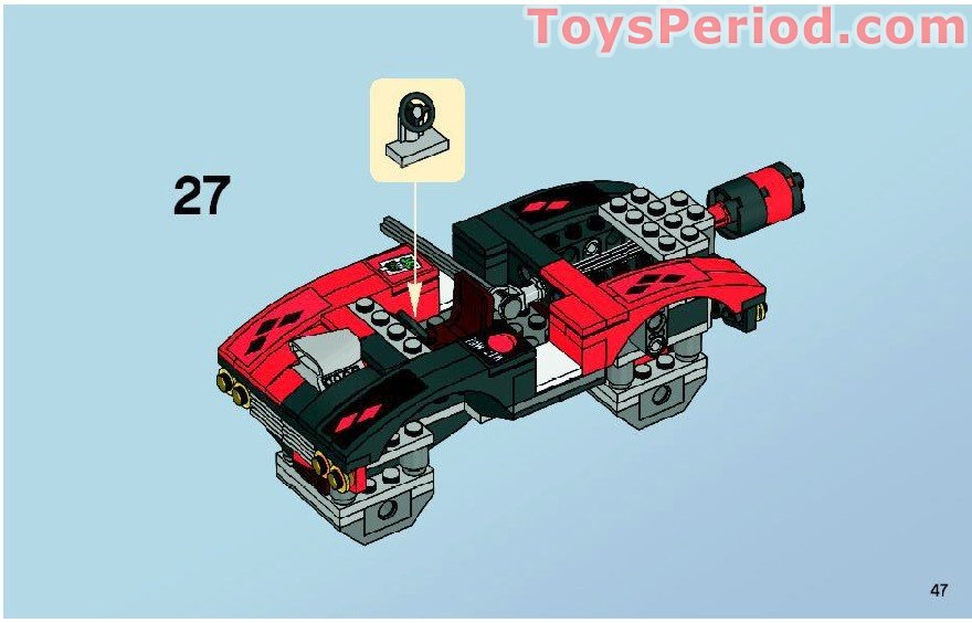 LEGO 7886 The Batcycle: Harley Quinn's Hammer Truck Instructions and ...