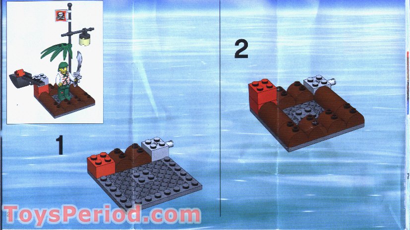 LEGO 7070 Catapult Raft Instructions and Parts List