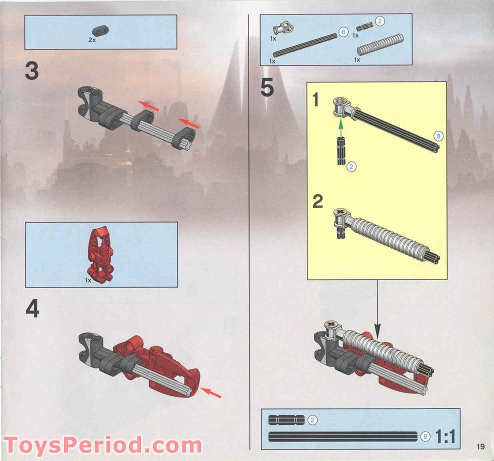 LEGO 8756 Sidorak Instructions and Parts List