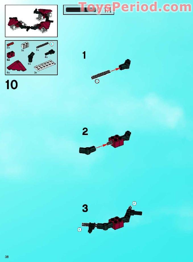 LEGO 8107 Fight for the Golden Tower Instructions and Parts List