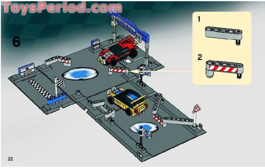 LEGO 8124 Ice Rally Instructions and Parts List