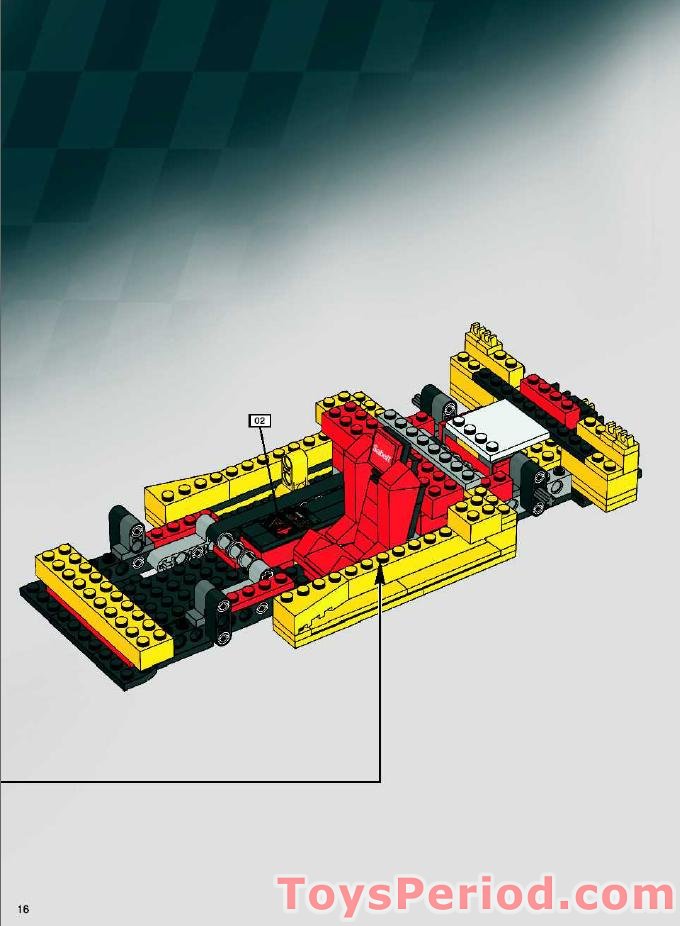 LEGO 8143 Ferrari 1:17 F430 Challenge Instructions and Parts List