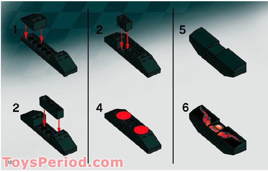 LEGO 8164 Extreme Wheelie Instructions and Parts List