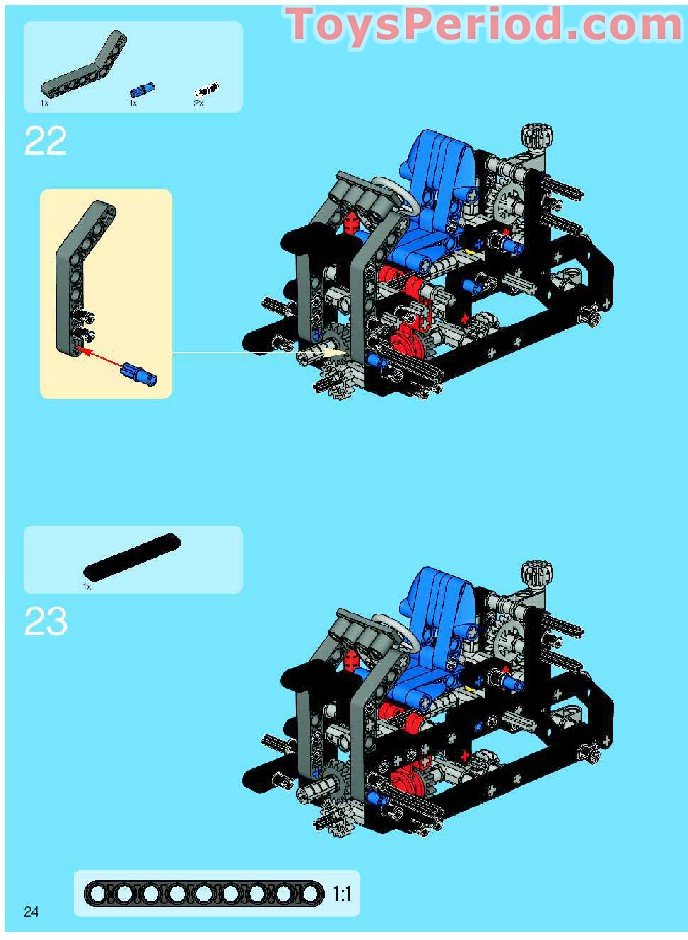 LEGO 8284-2 Tractor / Dune Buggy Set Parts Inventory and Instructions ...