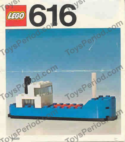 LEGO 616 Cargo Ship Instructions and Parts List