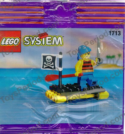 LEGO 1713 Shipwrecked Pirate Instructions and Parts List