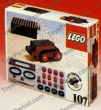 LEGO 107-1 4.5v Motor Set Instructions and Parts List