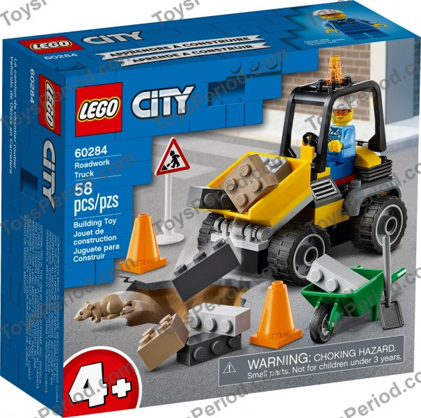 LEGO 60284 Roadwork Truck Set Parts List