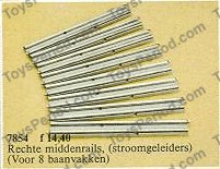 LEGO 7854 8 Straight Electric Rails Gray 12v Set Parts List