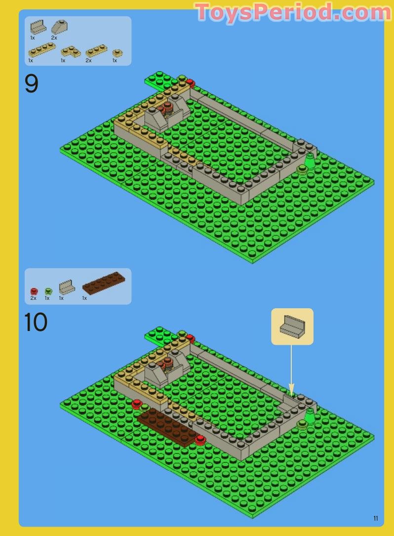 LEGO 5766 Log Cabin Instructions and Parts List