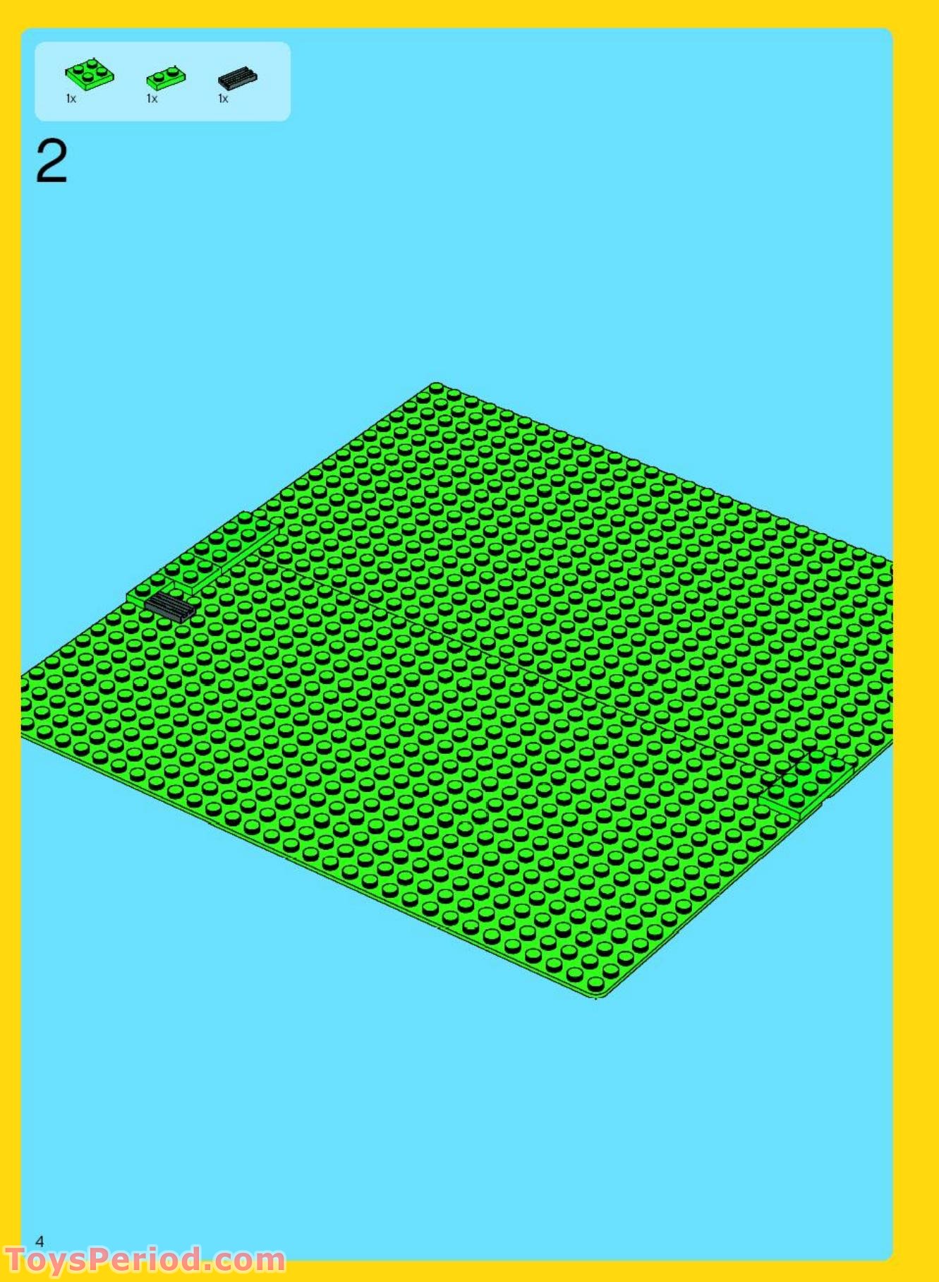 LEGO 5891 Apple Tree House Instructions and Parts List