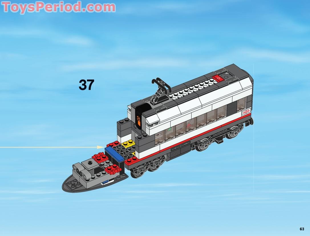LEGO 60051 High-speed Passenger Train Instructions and Parts List