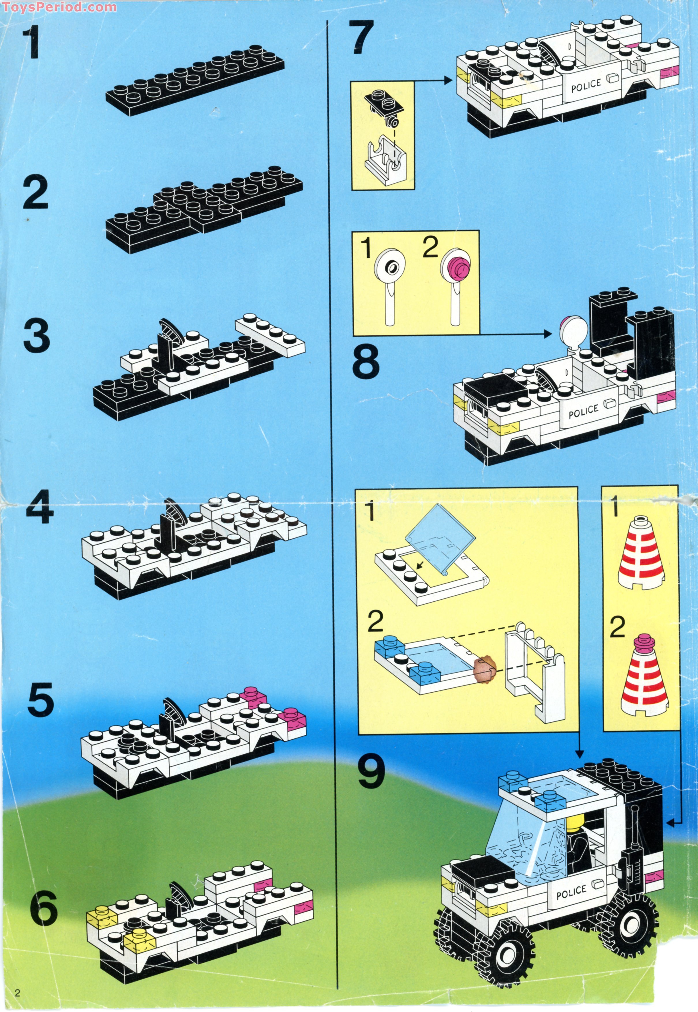 LEGO 6386 Police Command Base Instructions and Parts List